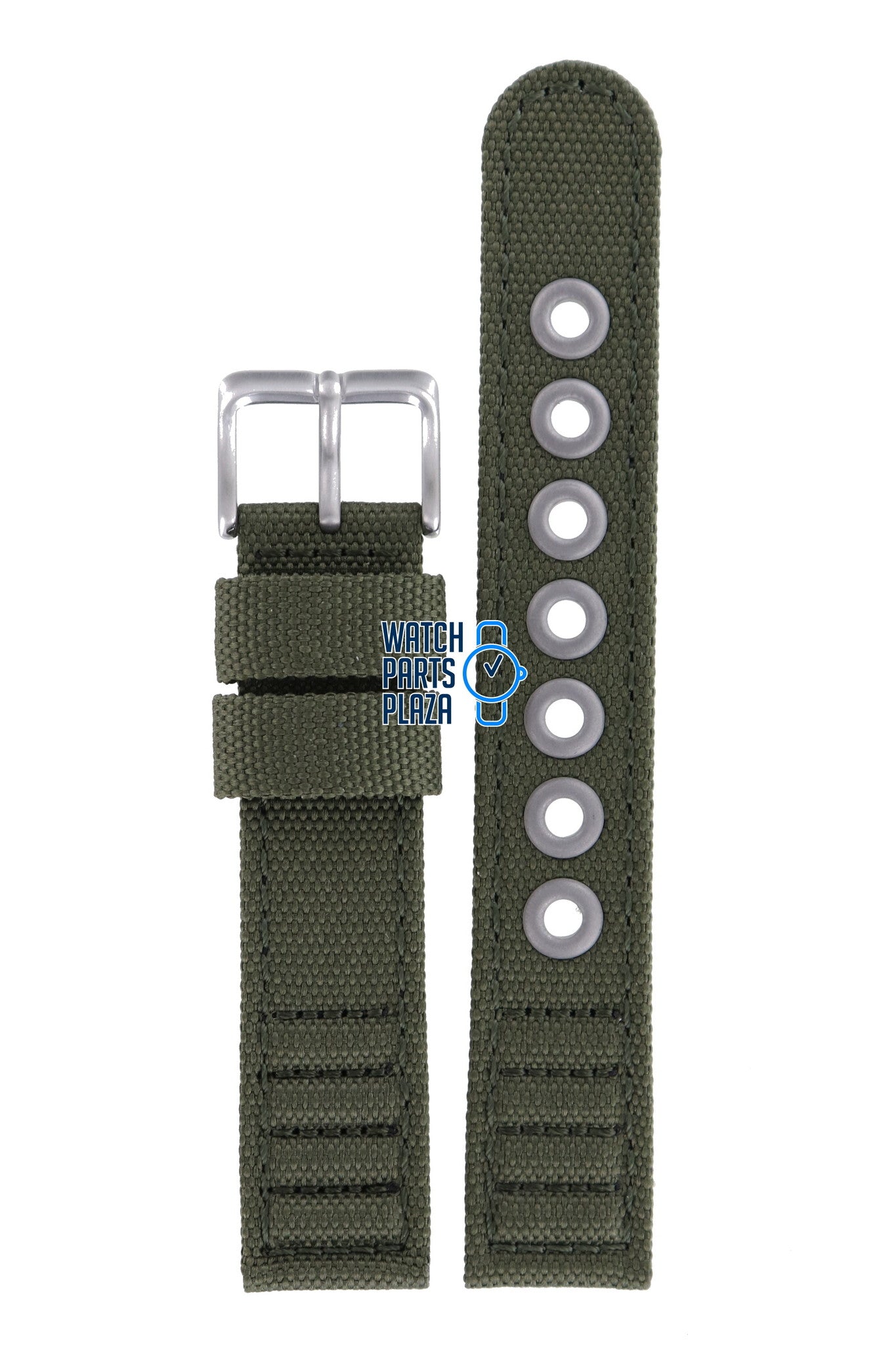 Citizen BM8180-03E & BM8180-20E Watch Band Green Leather & Textile 18