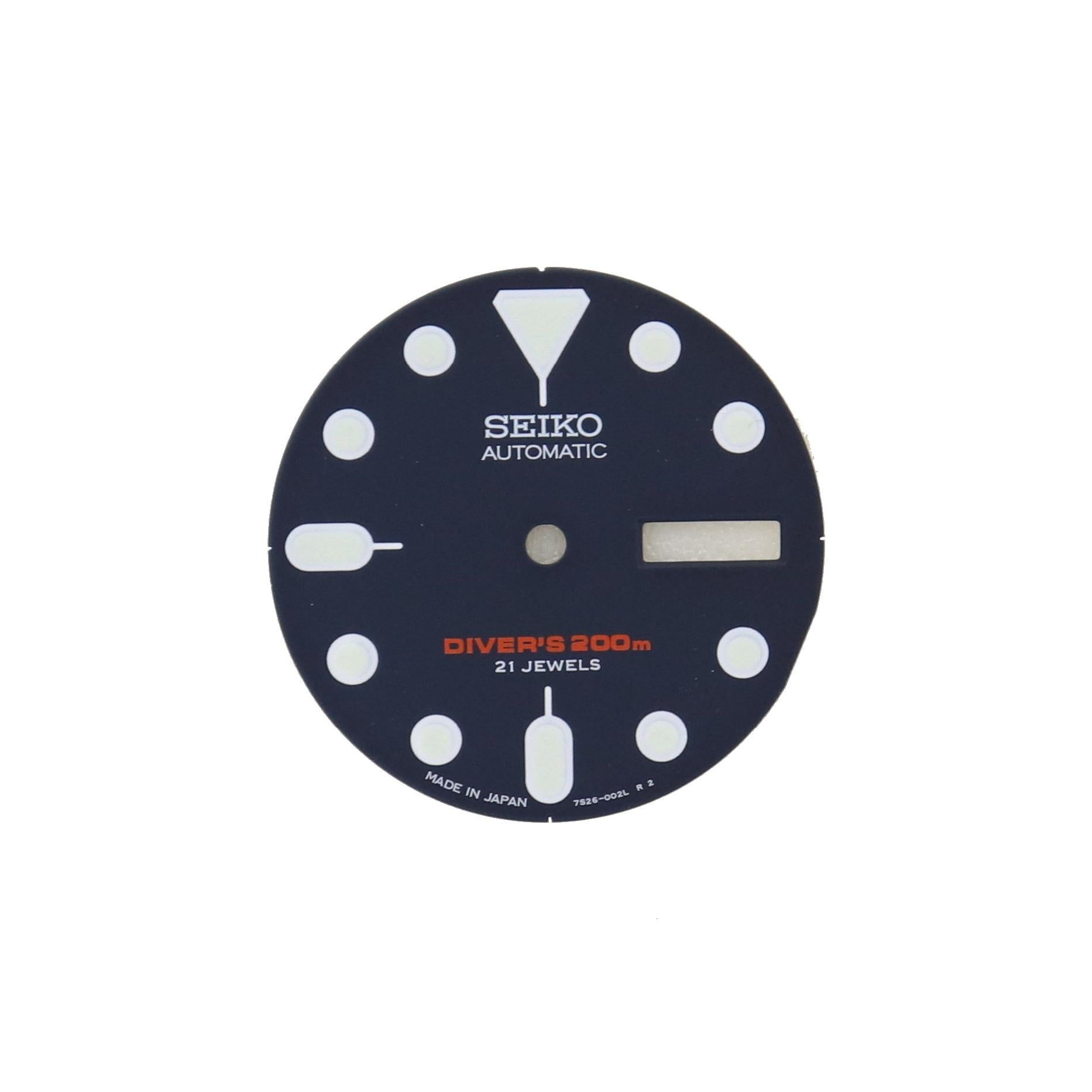 Seiko 7S26002LXL19 Dial SKX009 & SKX175